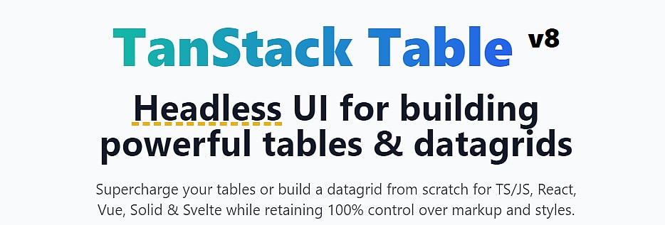 15 JavaScript Table Libraries to Use for Easy Data Presentation Geekflare 15 JavaScript Table Libraries to Use for Easy Data Presentation Geekflare