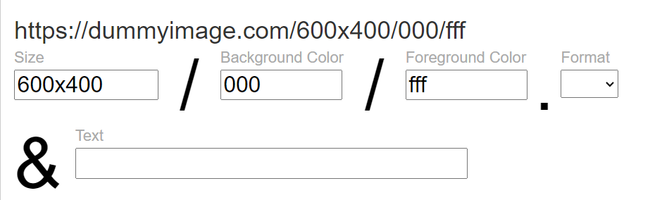 8 Generador de imágenes de marcador de posición para insertar una ...