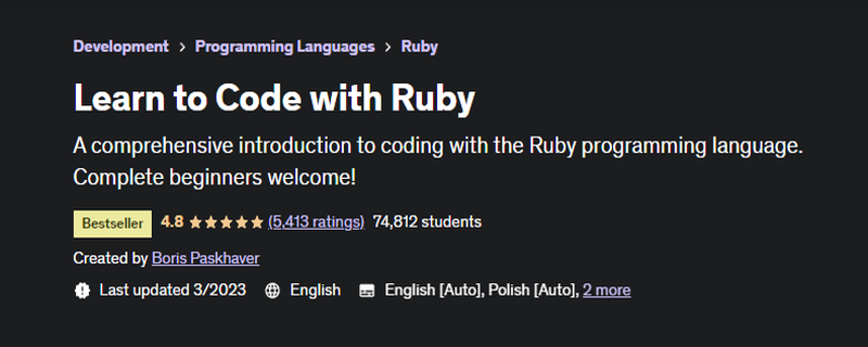 Pourquoi vous devriez apprendre à programmer en Ruby en 2025 et 5 meilleures ressources d ...