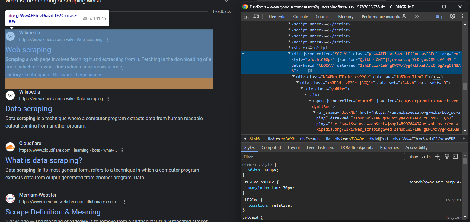Comment récupérer les résultats de recherche de Google : SERP Scraping en Python