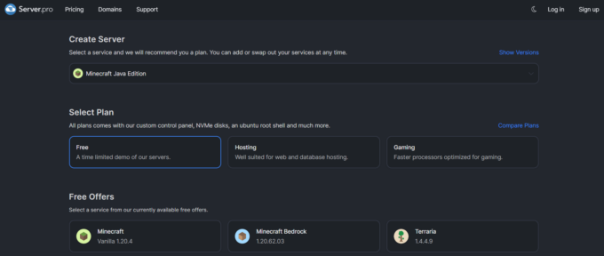 Comparaison de l'hébergement gratuit de serveurs Minecraft (2025)