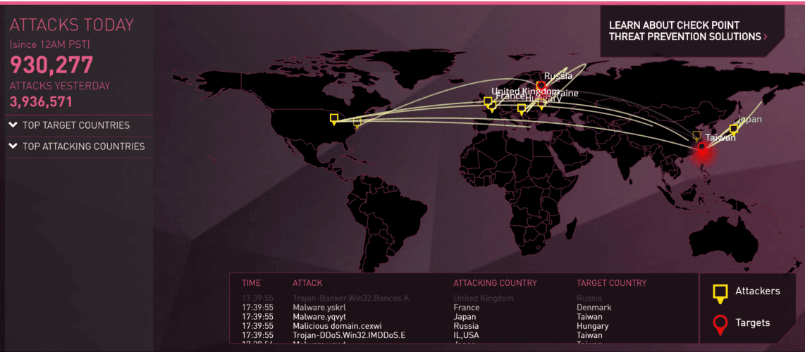 9 Ways to View Real-Time Cyberattack Maps - Live Hacking Attack