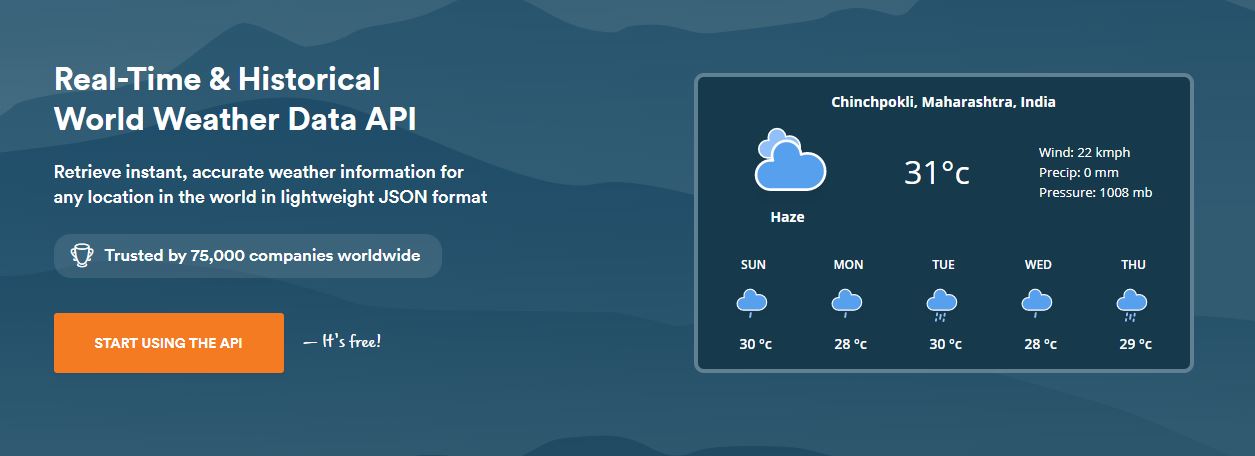 7 Vertrauenswürdige Wetter-API-Lösung für Ihre intelligenten Produkte