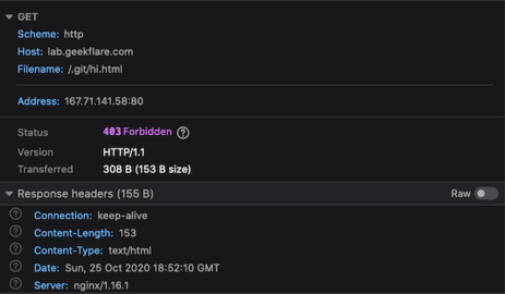 How to Block .git in Apache, Nginx and Cloudflare?