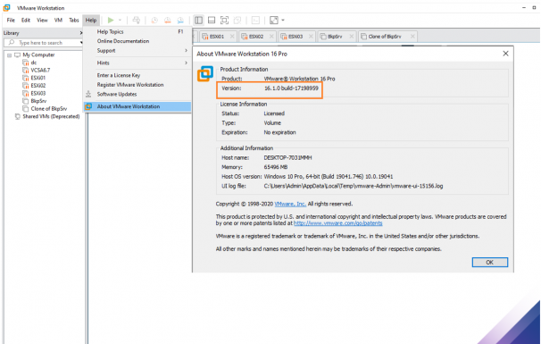 How to Upgrade VMware Workstation Pro v15.5.7 to v16?
