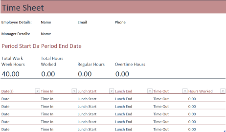 Best 8 Timesheet Templates to Track Time Spent by Employees - Geekflare