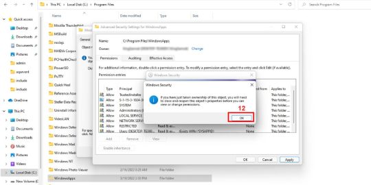 How to Access the Hidden WindowsApps Folder on Windows 11/10