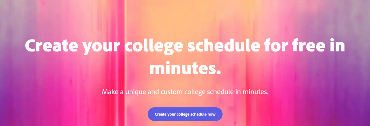 10 College/Class Schedule Makers to Help Manage Your Time