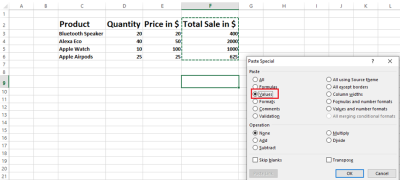 Comment copier des valeurs et non des formules dans Excel - Geekflare