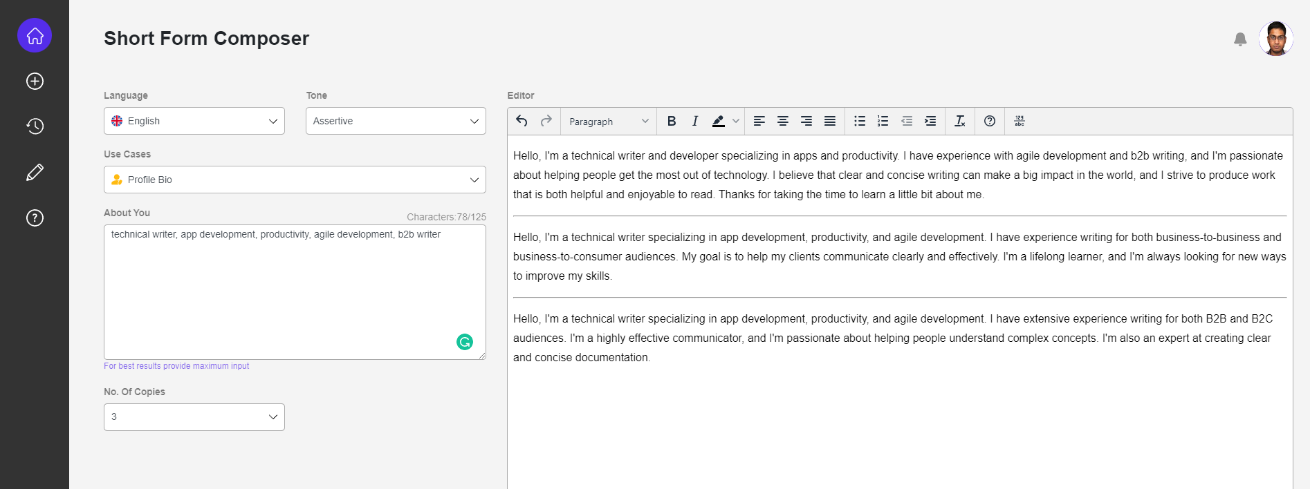 10 Best Professional Bio Generators to Transform Your Online Presence ...