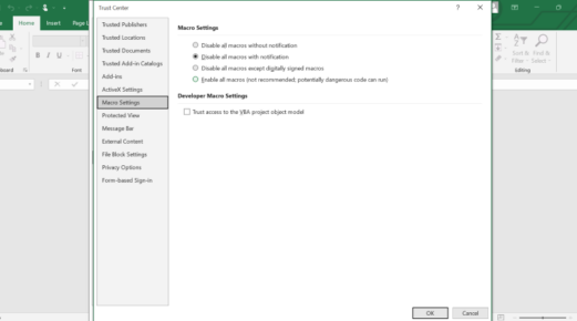 Cómo habilitar macros en Excel para Windowsy Mac?