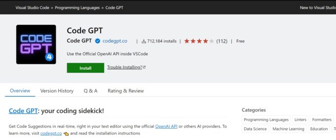 ChatGPT avec VS Code : premiers pas vers Effortmoins de codage