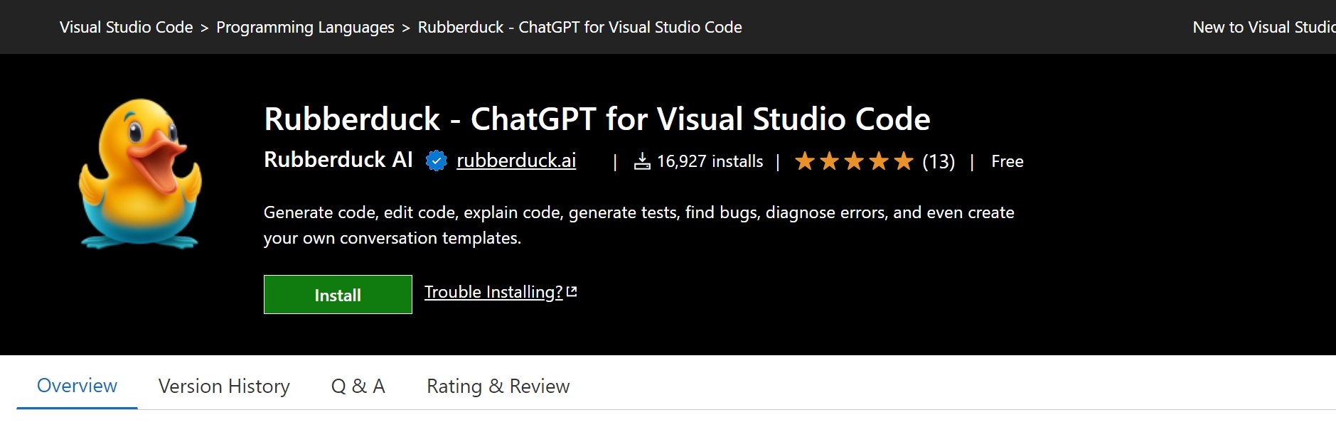 ChatGPT with VS Code: First Steps Towards Effortless Coding