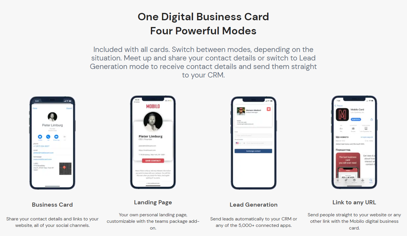 Business Cards Sharing Made Digital with Mobilo