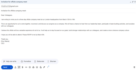 How to Use Gmail’s ‘Help Me Write’ Feature