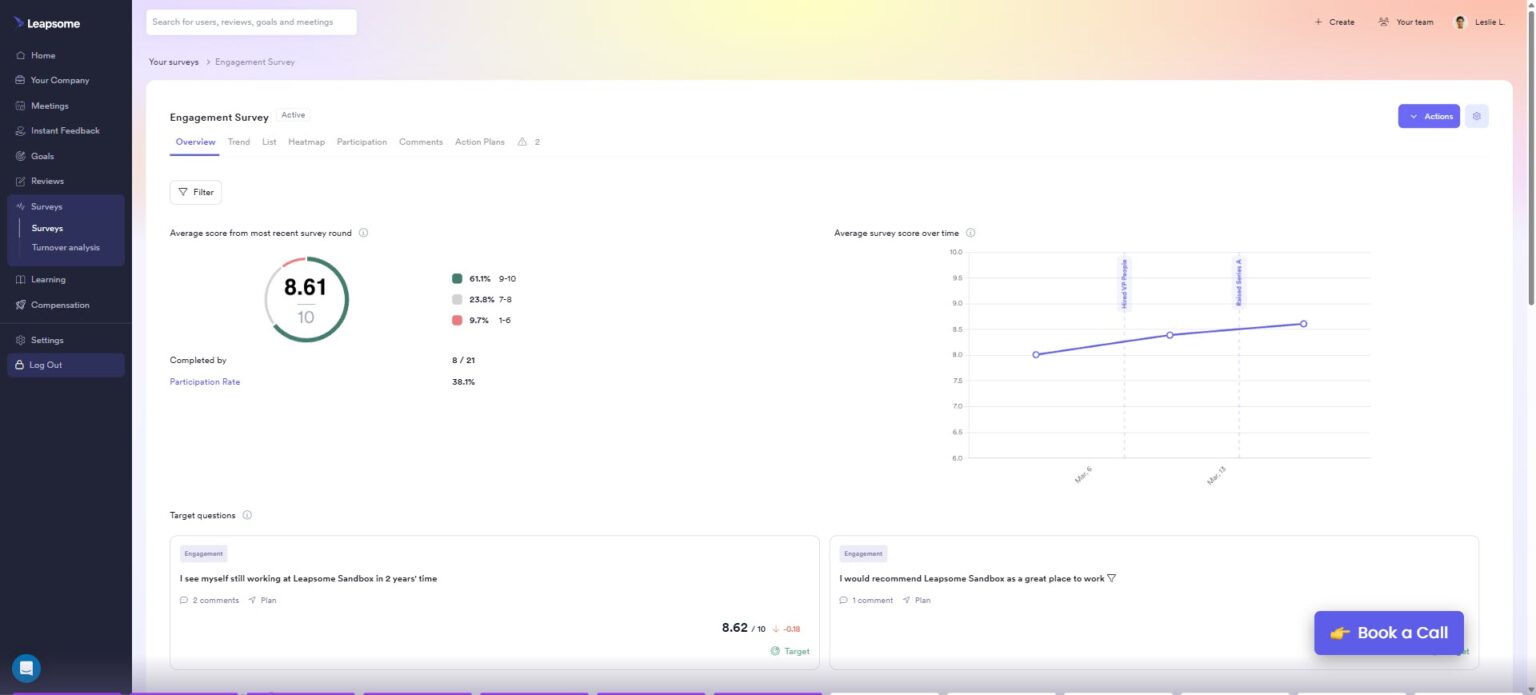 Leapsome Review: Leap to People Success