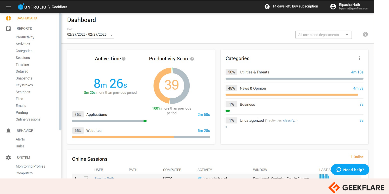 Best Employee Monitoring Software for More Work Productivity