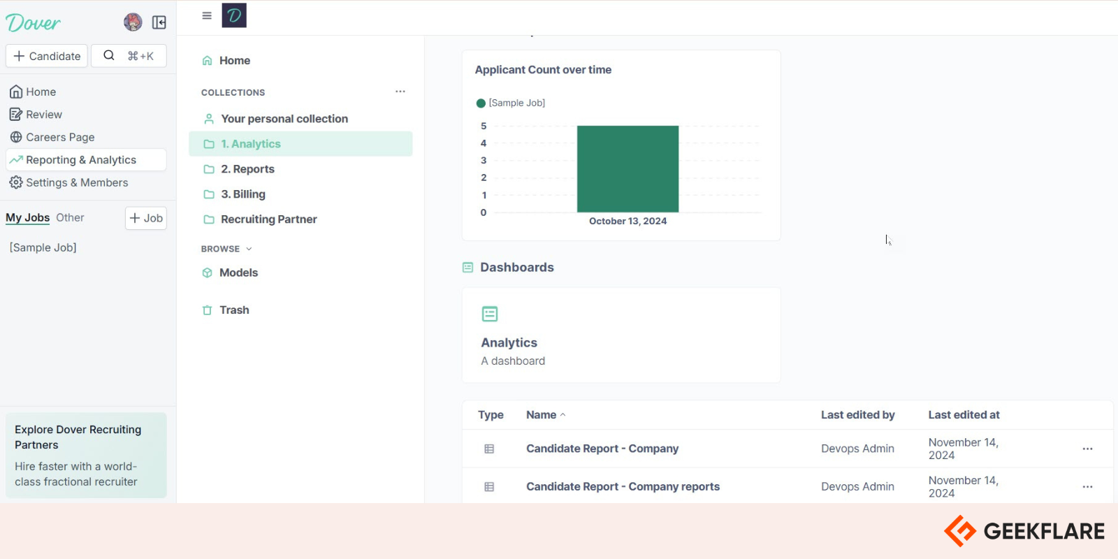 Dover Review: I Tested this Free ATS